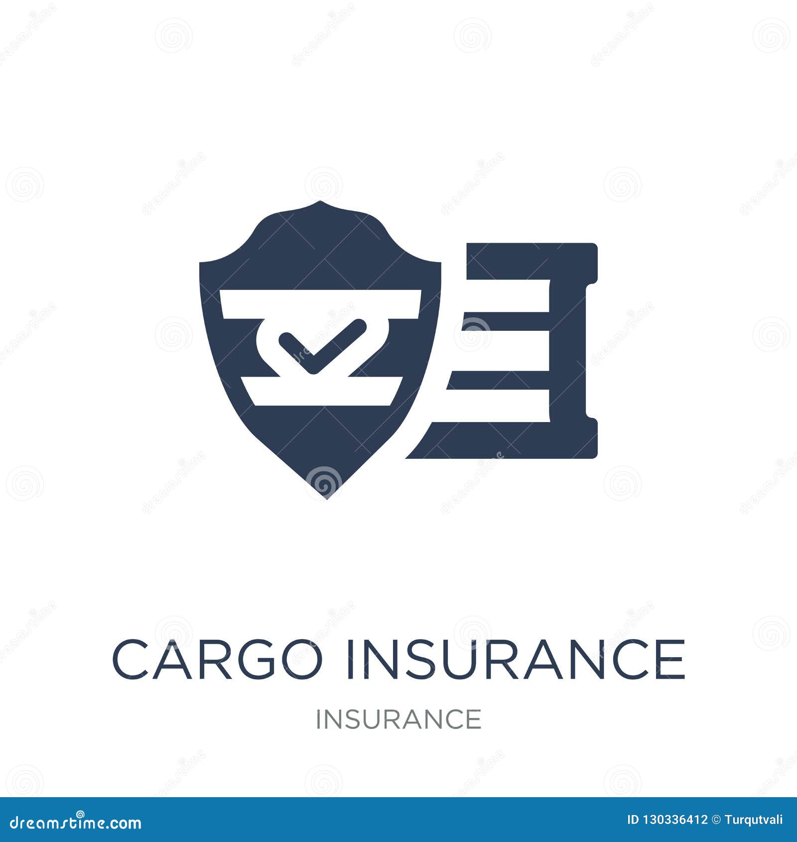 Cargo Insurance Icon. Trendy Flat Vector Cargo Insurance Icon on Stock ...