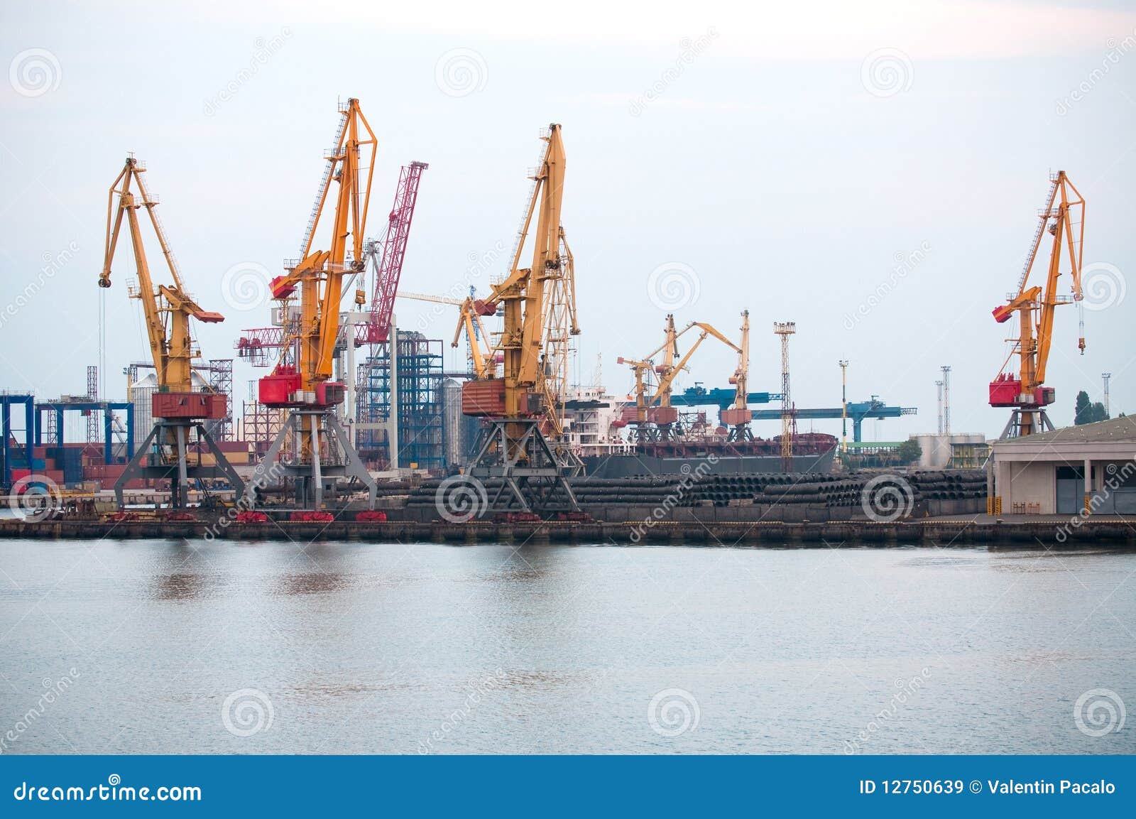 Cargo loading stock image. Image of load, dock, quay - 12750639