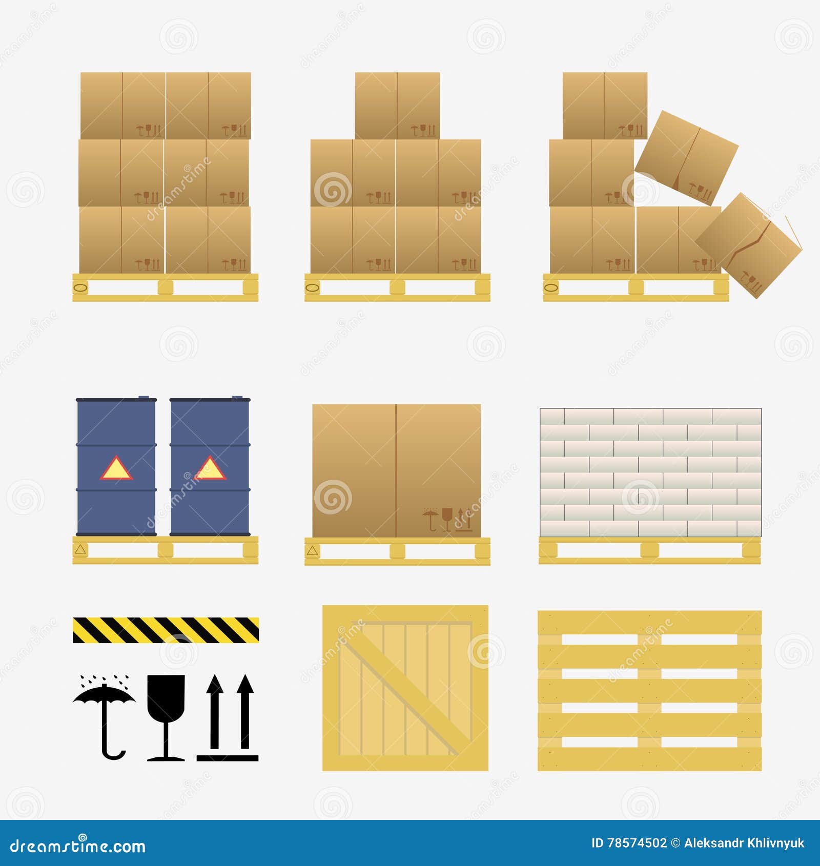 Cargo loading delivery stock illustration. Illustration of commercial ...