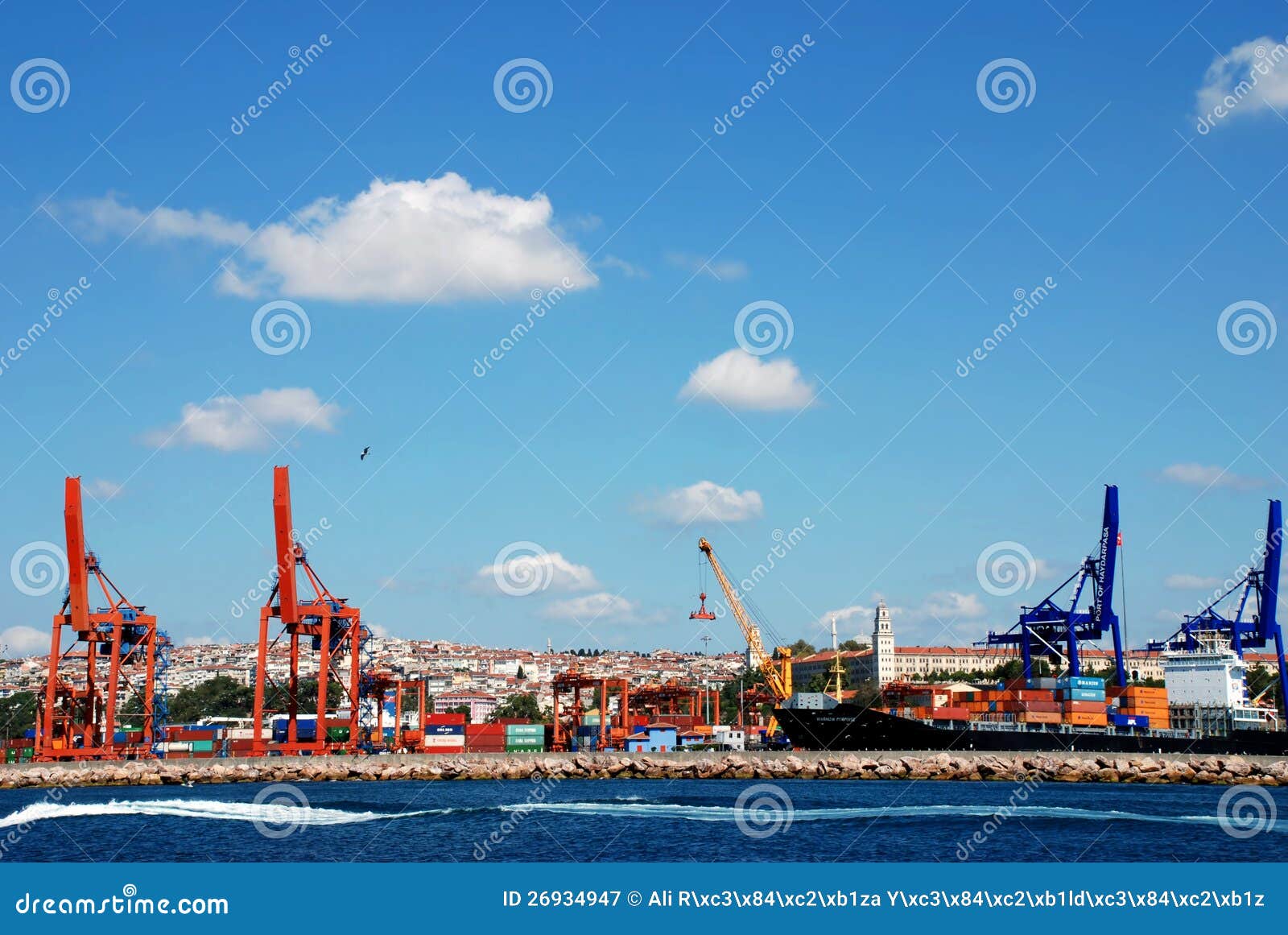 Cargo Operations on a Container Ship Editorial Photography - Image of ...