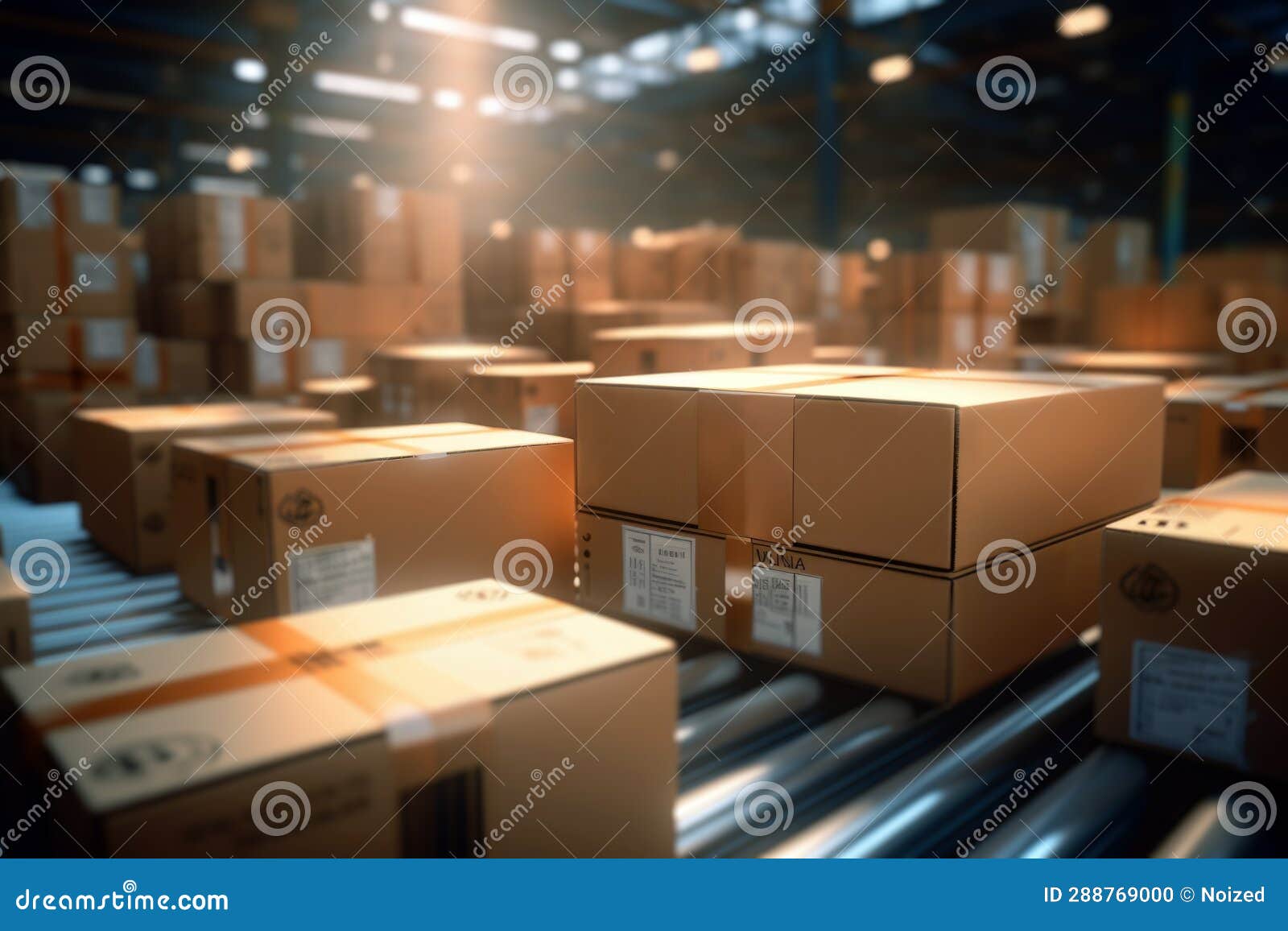 Cargo Package Shipment. Streamlined Distribution. Cargo Dispatch Stock ...