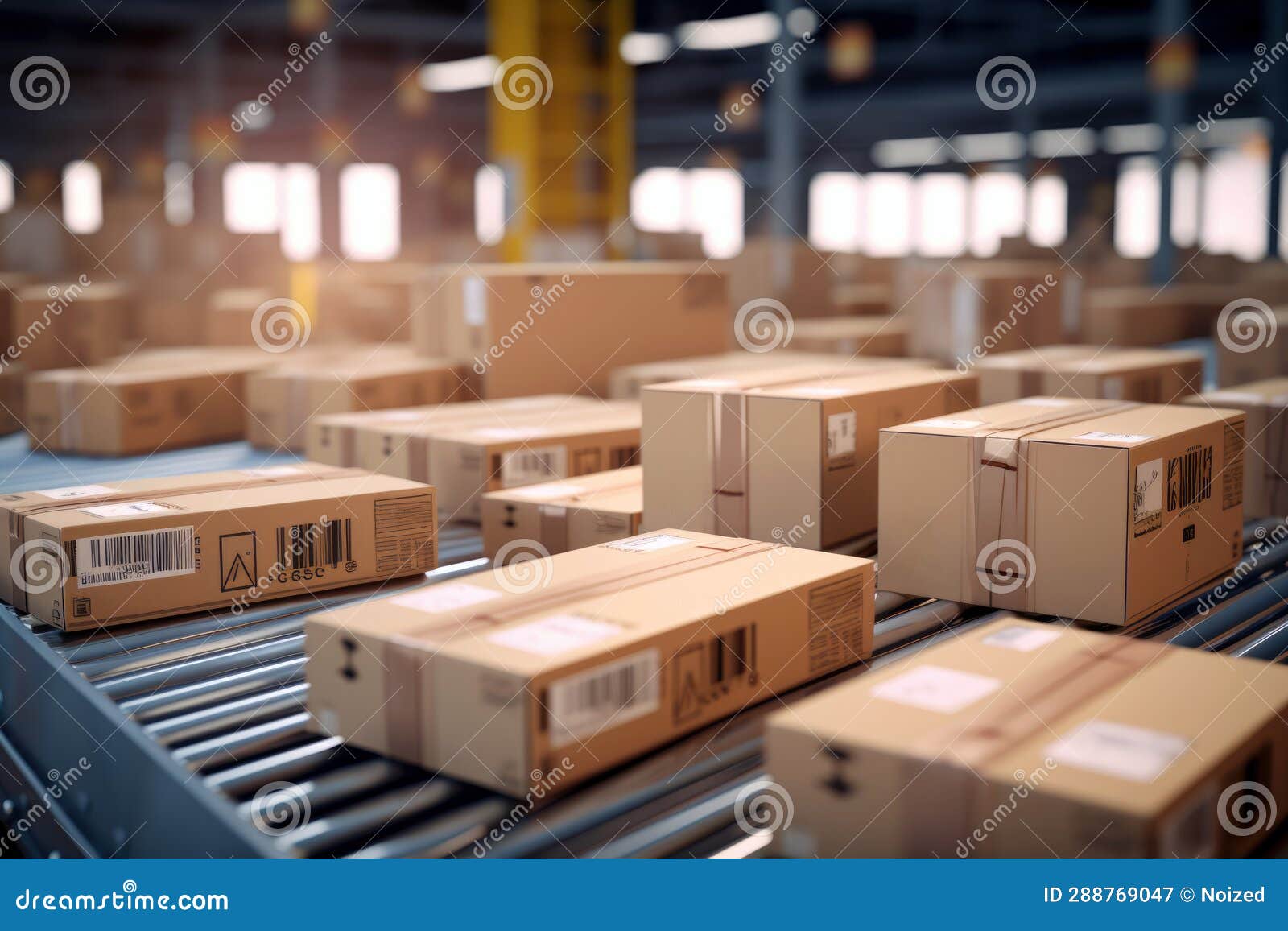 Cargo Package Shipment. Streamlined Distribution. Cargo Dispatch Stock ...