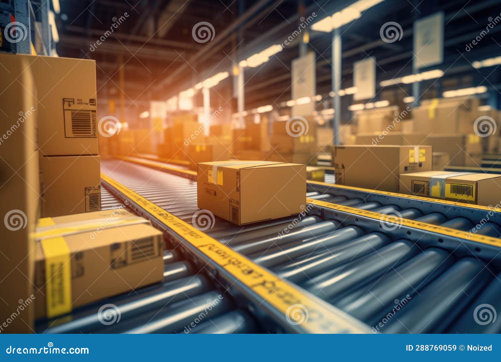 Cargo Package Shipment. Streamlined Distribution. Cargo Dispatch Stock ...