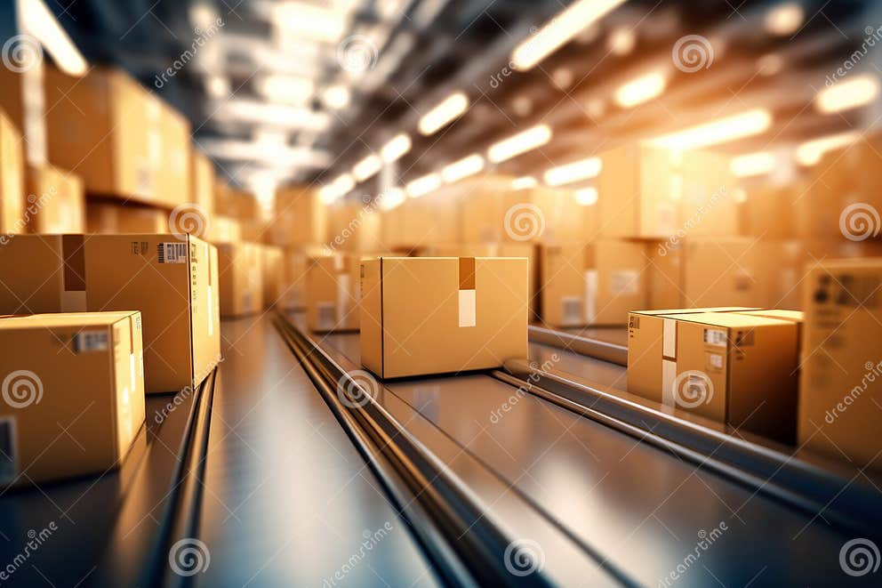 Cargo Package Shipment. Streamlined Distribution. Cargo Dispatch Stock ...