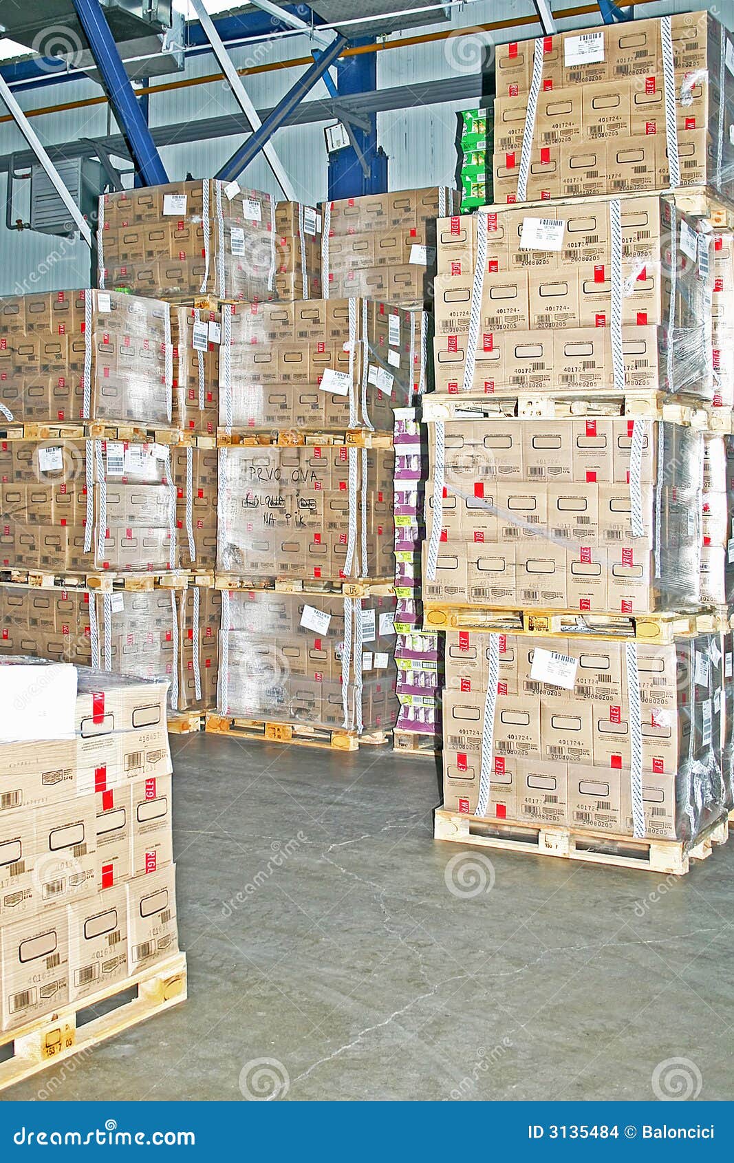 Cargo palette stock photo. Image of depot, factory, lines - 3135484