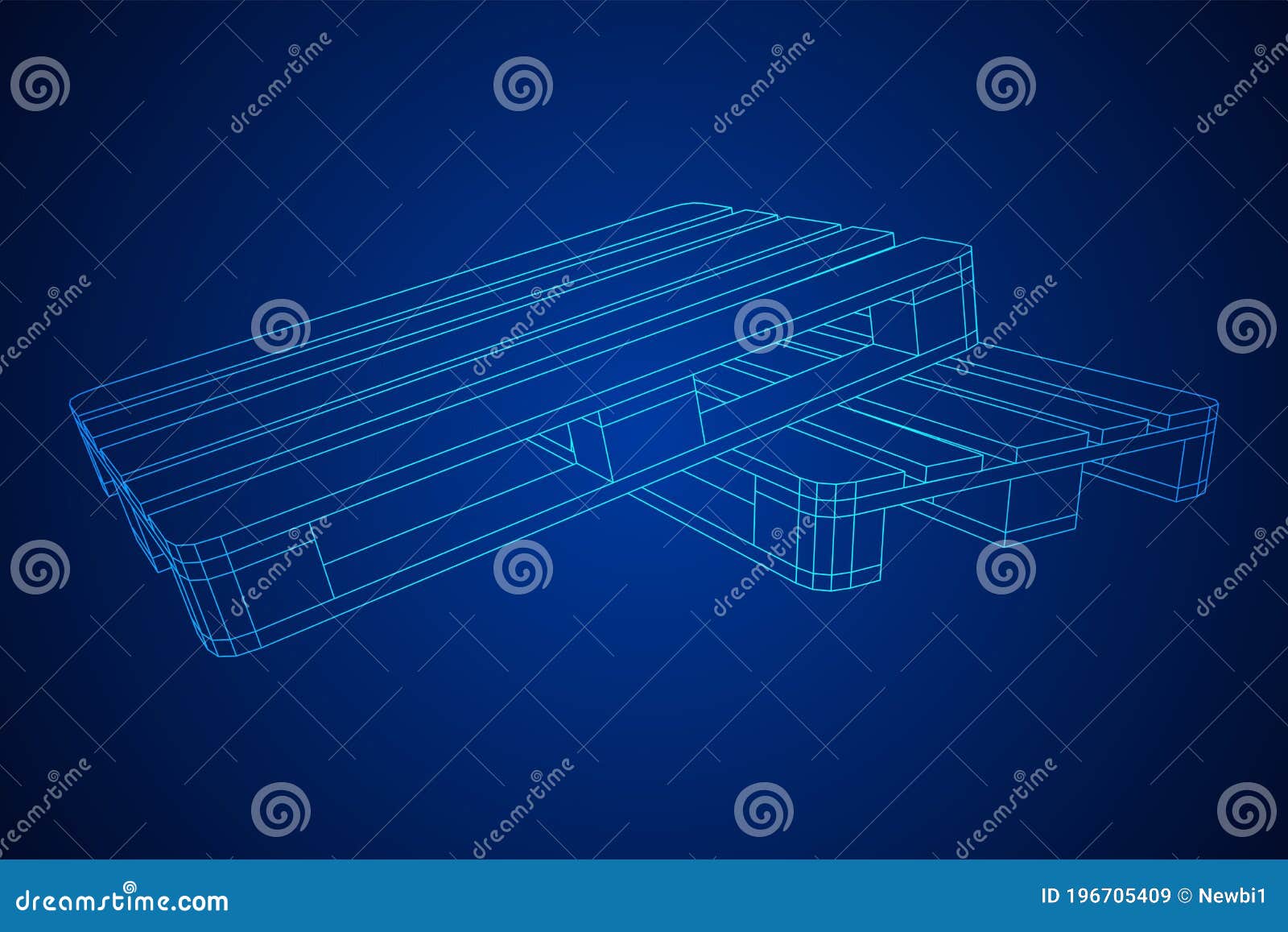 Cargo Pallet for Warehouse Vector Stock Vector - Illustration of ...