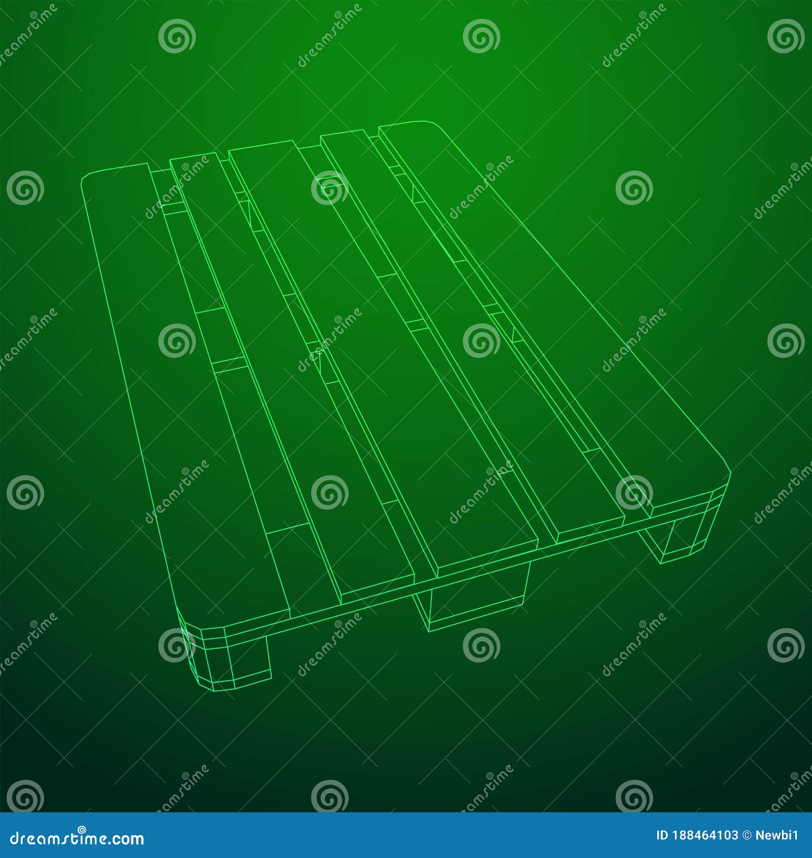 Cargo pallet for warehouse stock vector. Illustration of palette ...