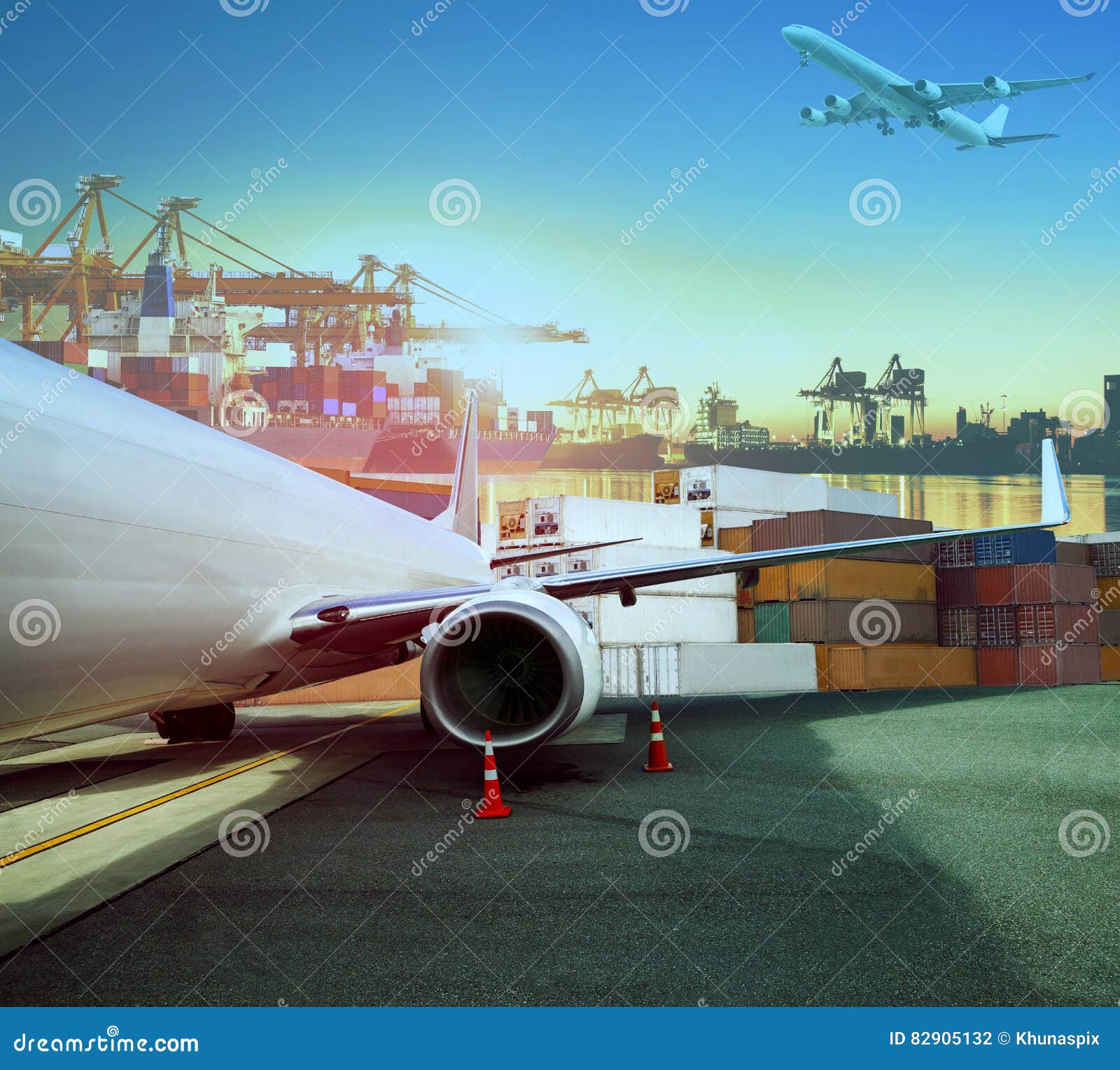 Cargo Plane and Ship Loading Container for Logistic and Transport ...