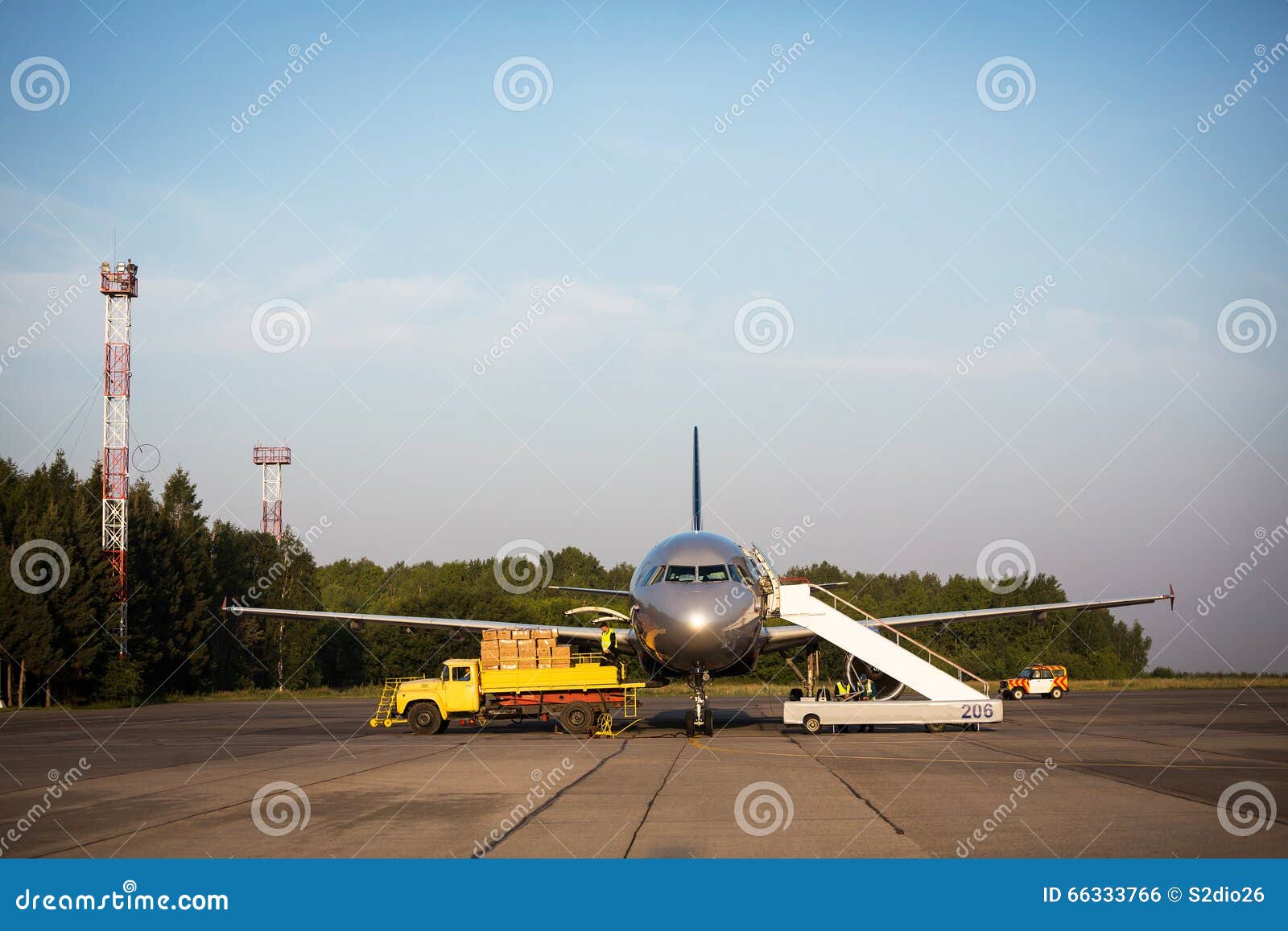 Cargo plane trap blue sky stock photo. Image of aviation - 66333766
