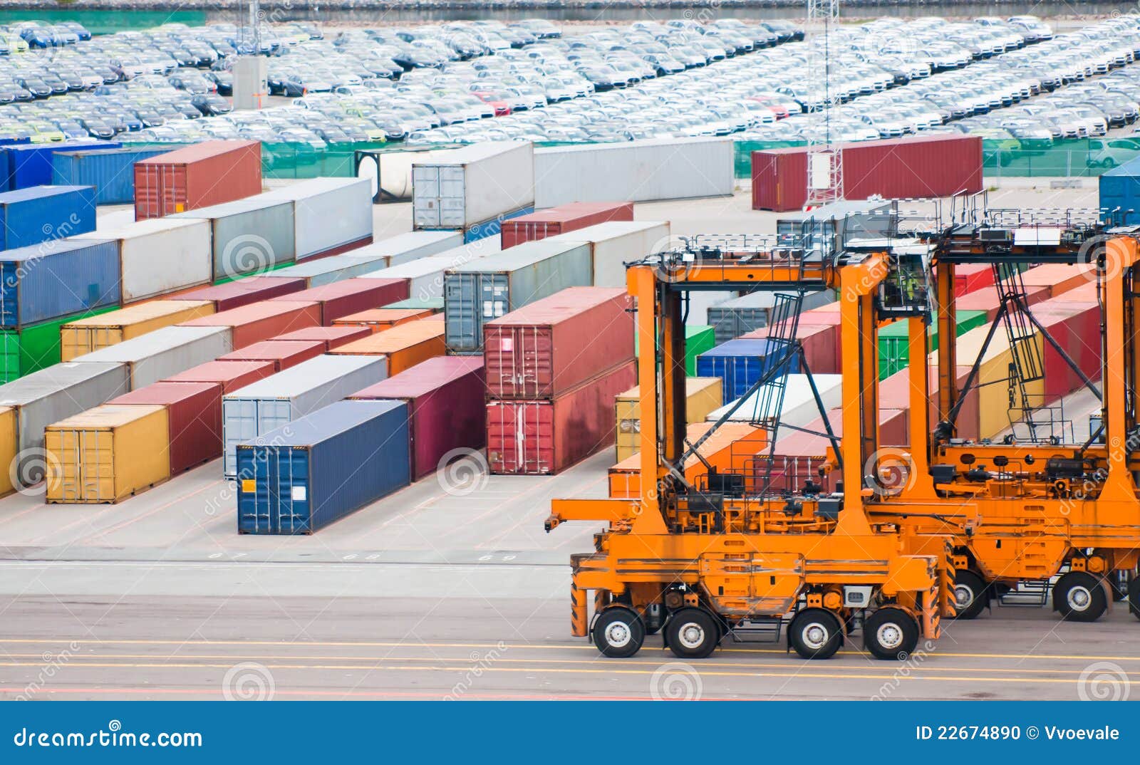 Cargo port stock photo. Image of shipping, handling, maritime - 22674890