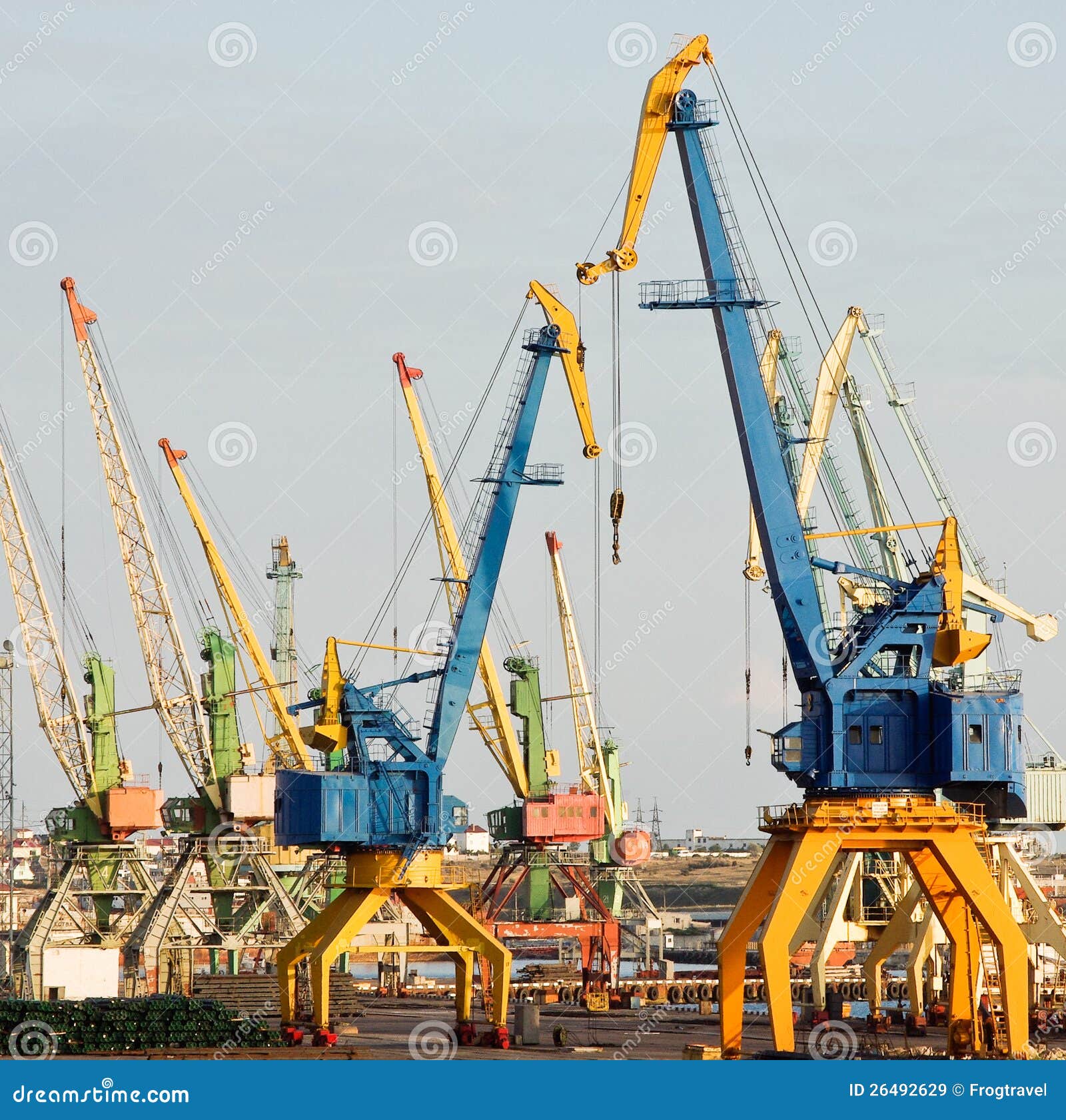 Cargo port stock image. Image of import, logistics, cargo - 26492629