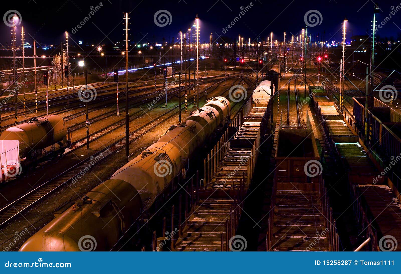 Cargo railway station stock image. Image of cable, railway - 13258287