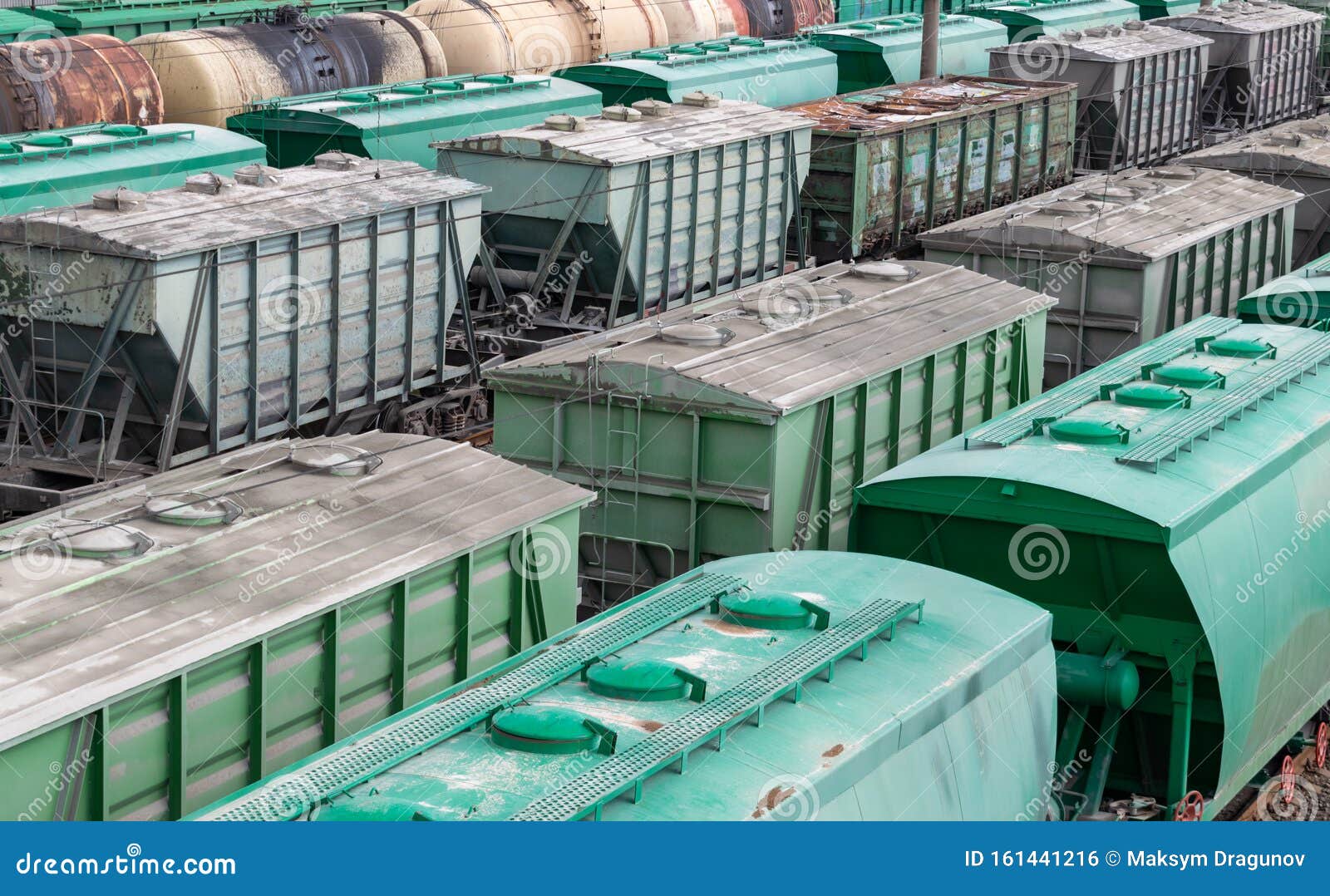 Cargo Railway Sorting Station Stock Photography | CartoonDealer.com ...