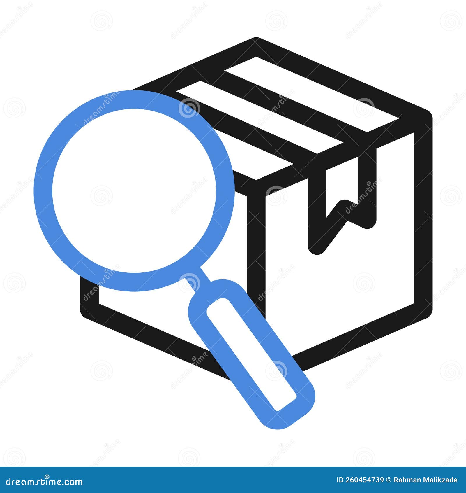 Cargo Scanning Vector Thin Line Icon. Inventory Control Vector ...