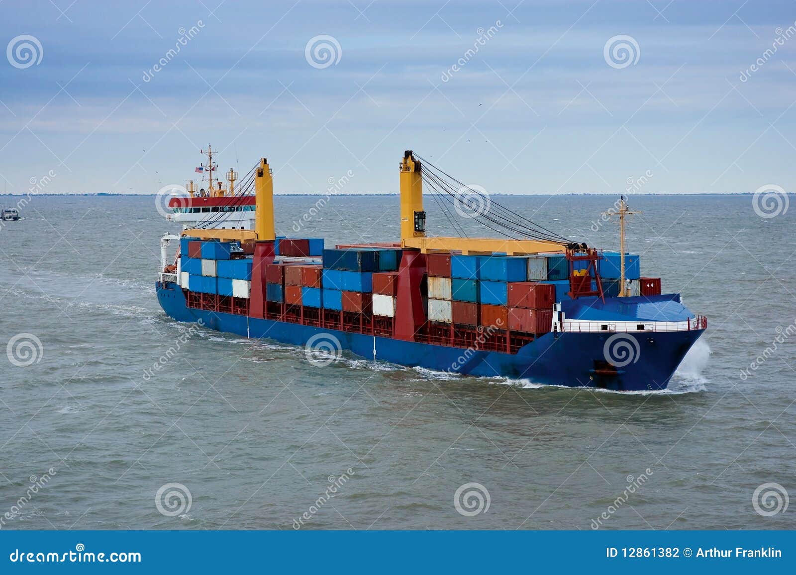 Cargo ship stock photo. Image of commerce, cargo, maritime - 12861382