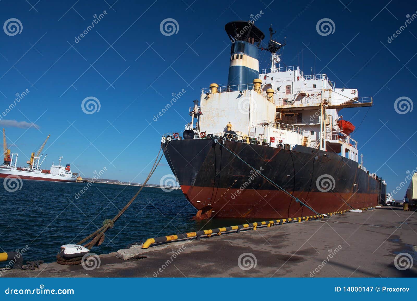 A cargo ship stock image. Image of commercial, industry - 14000147