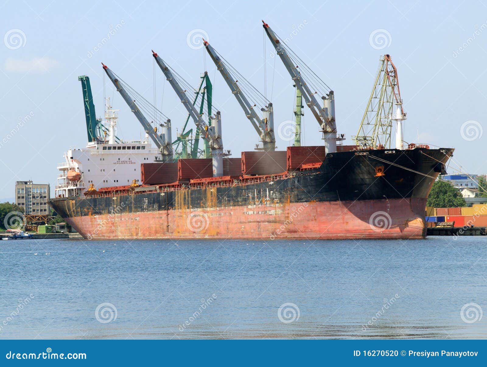 Cargo ship stock photo. Image of carrier, tonnage, goods - 16270520
