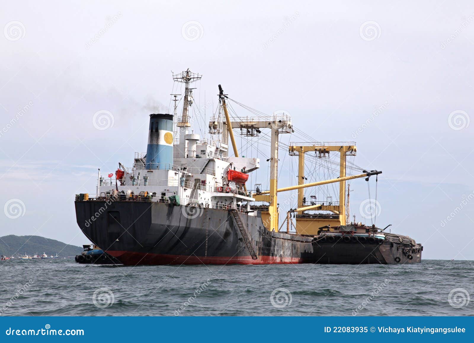 Cargo ship stock image. Image of business, carriage, container - 22083935