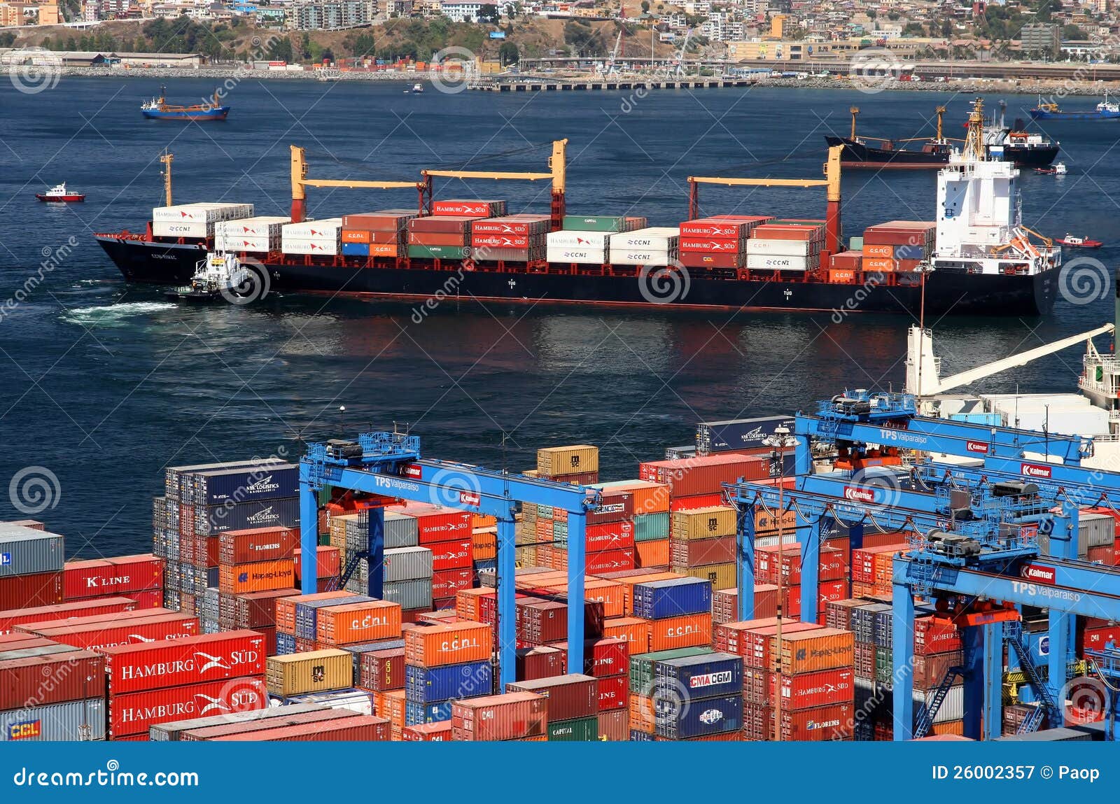 Cargo ship editorial photography. Image of freight, containers - 26002357