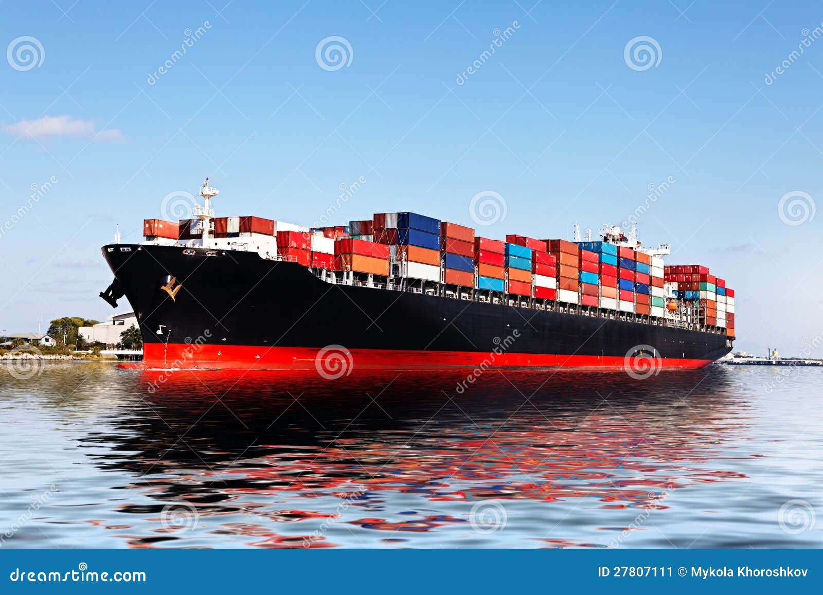 Cargo ship stock image. Image of international, logistics - 27807111