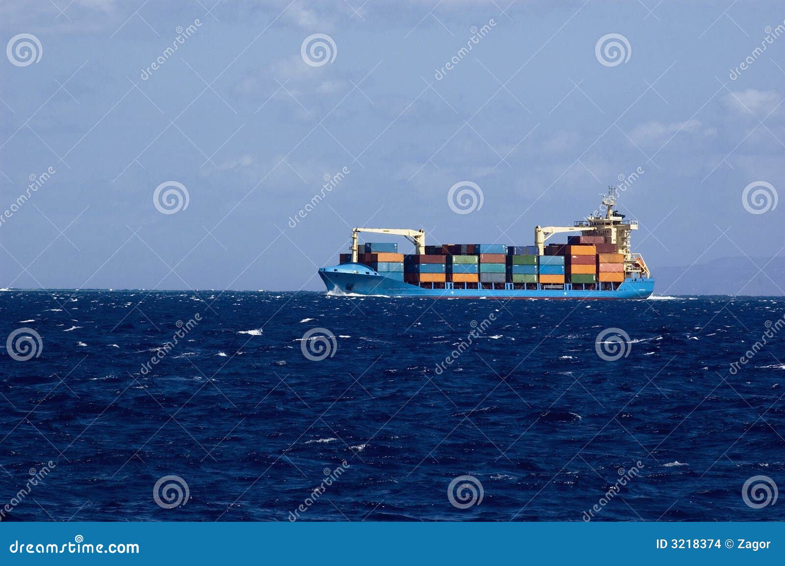 Cargo ship stock photo. Image of industry, freight, work - 3218374