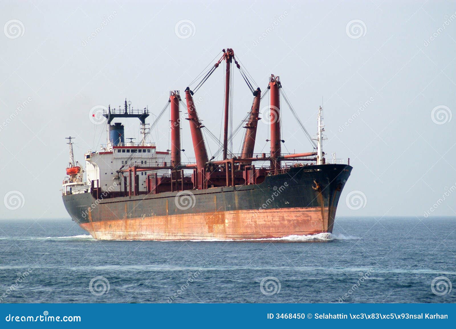 Cargo Ship stock photo. Image of carry, captain, sailing - 3468450