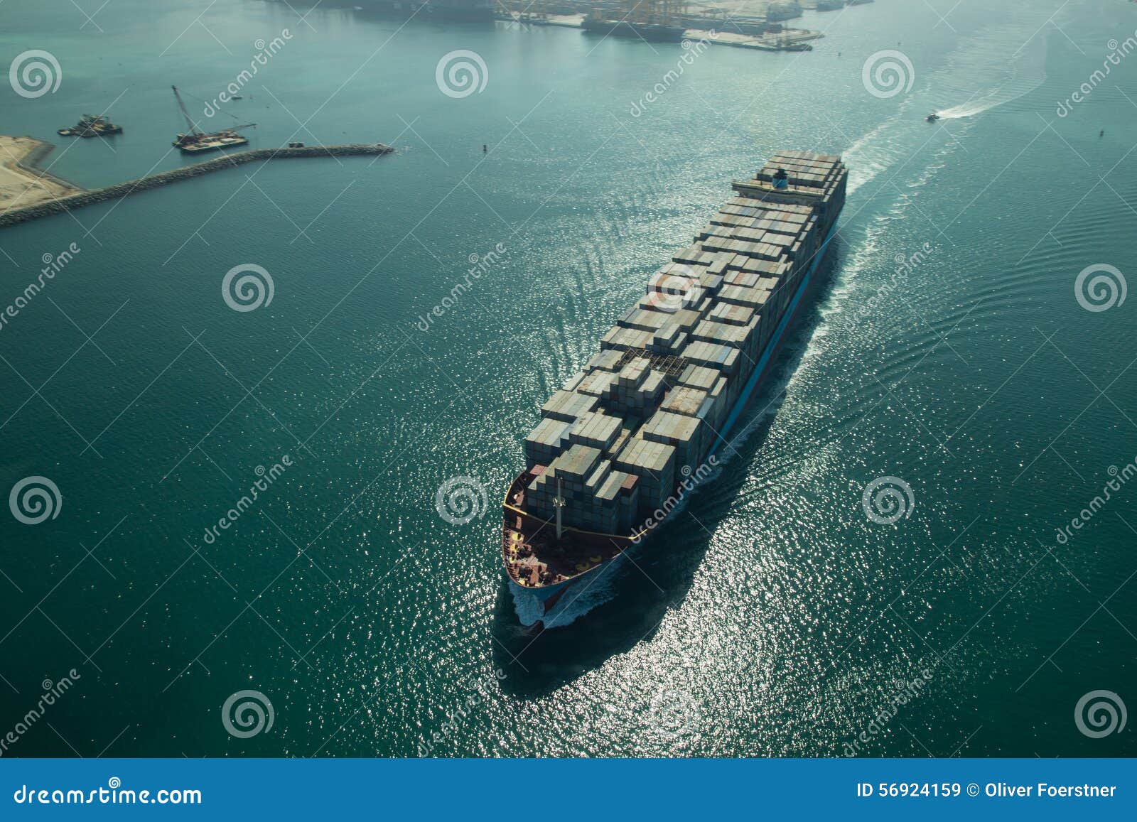 Cargo ship aerial view stock image. Image of angle, gulf - 56924159