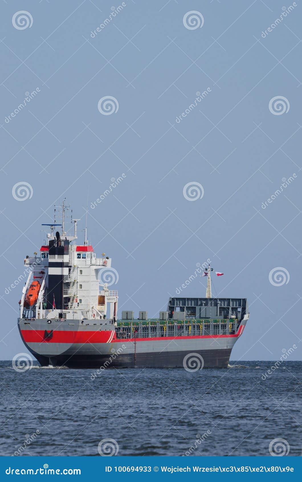 MERCHANT VESSEL stock image. Image of horizon, vessel - 100694933