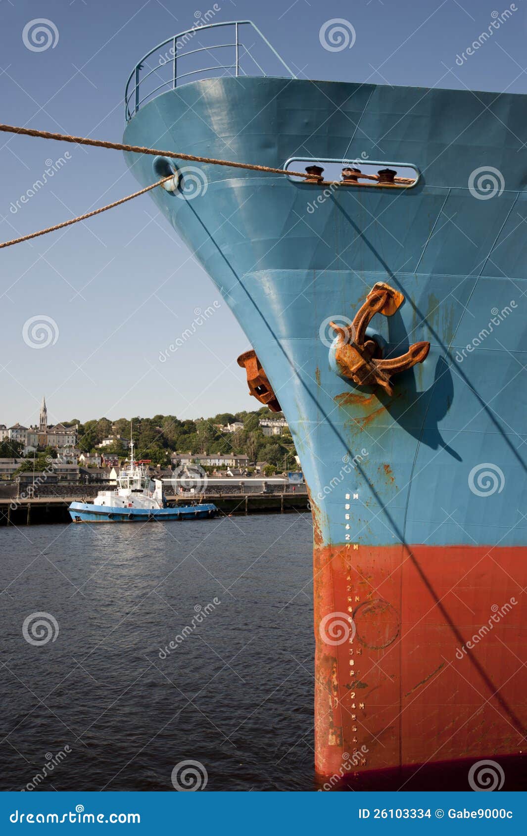 Cargo Ship Bow stock photo. Image of loaded, cargo, export - 26103334