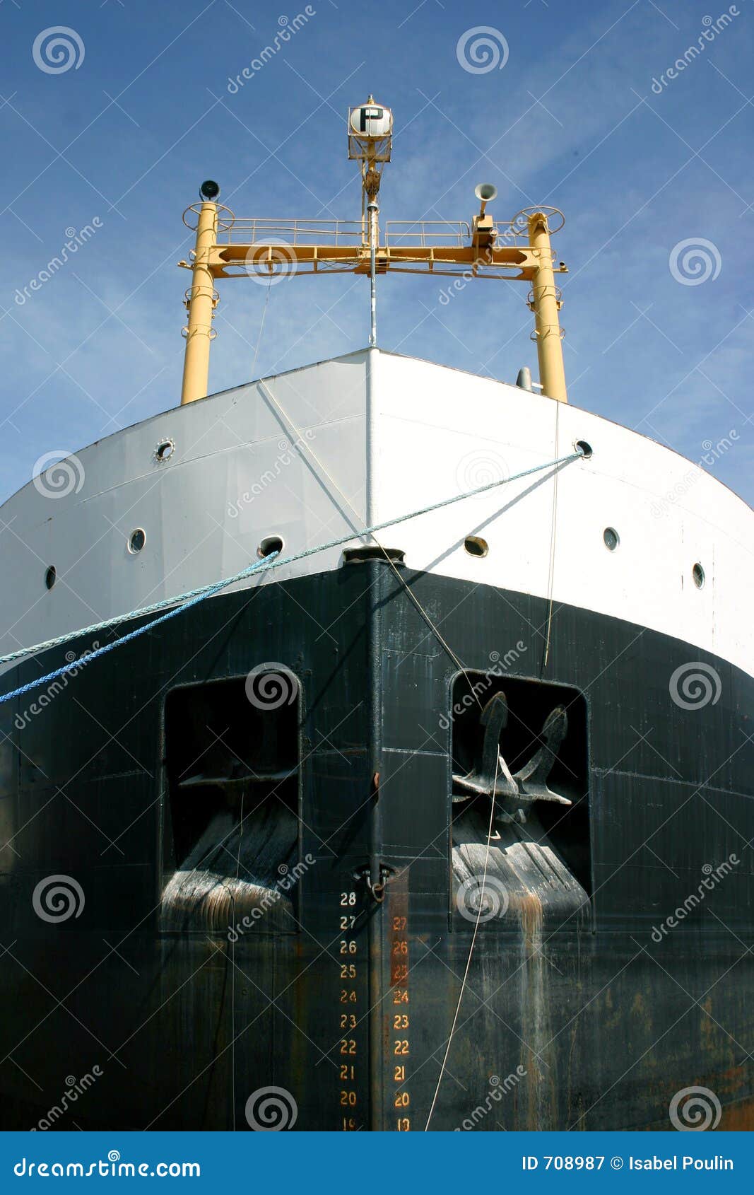 Cargo ship bow stock image. Image of carrier, freight, vessel - 708987