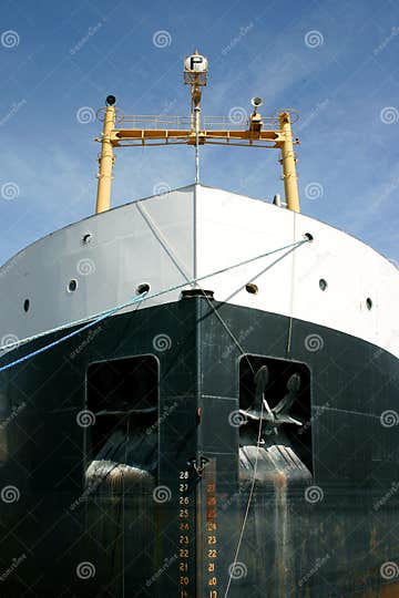 Cargo ship bow stock image. Image of carrier, freight, vessel - 708987
