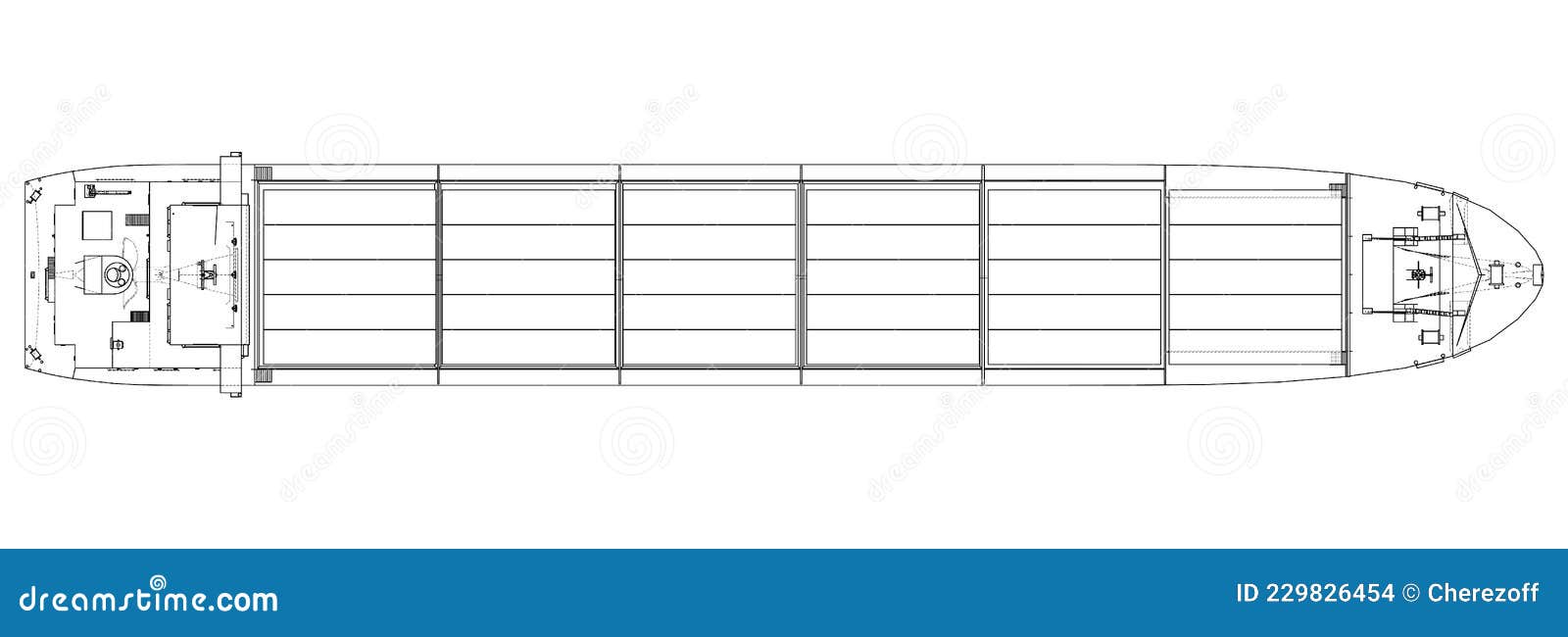 Cargo Ship with Containers. Vector Stock Vector - Illustration of boat ...