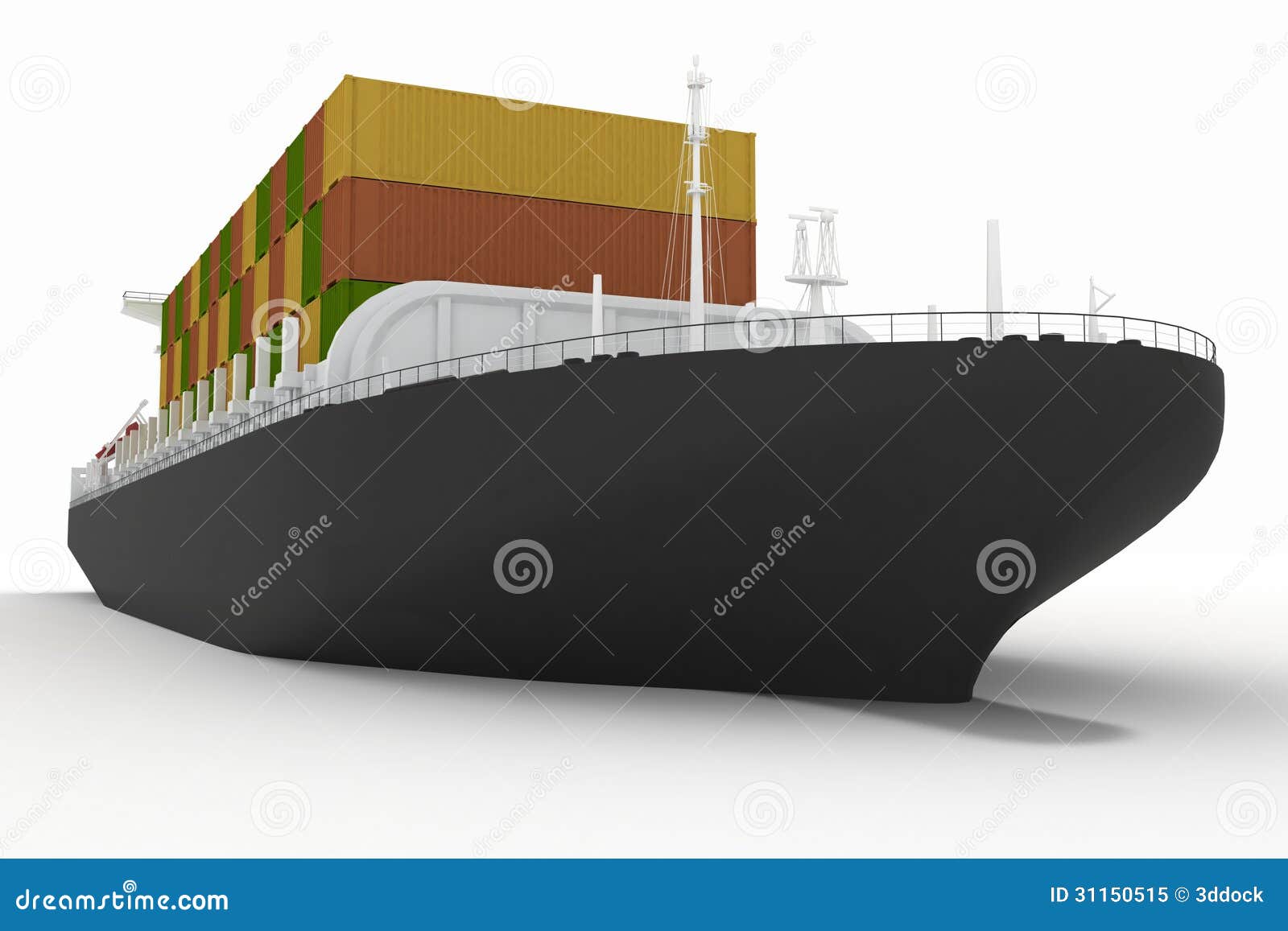 Cargo ship stock illustration. Illustration of equipment - 31150515