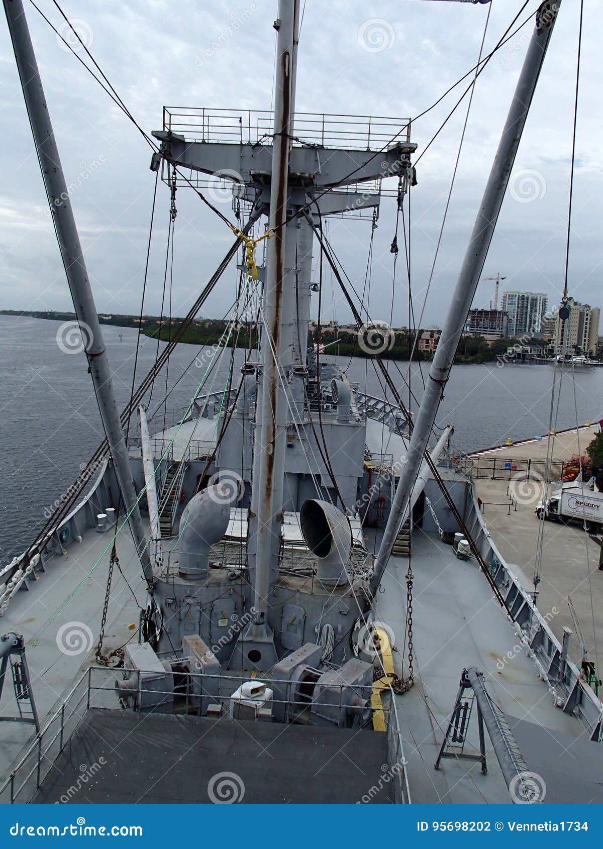 Cargo ship deck editorial photography. Image of deck - 95698202