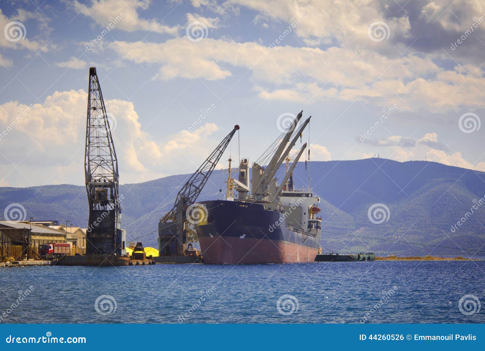Cargo ship stock photo. Image of maritime, blue, export - 44260526