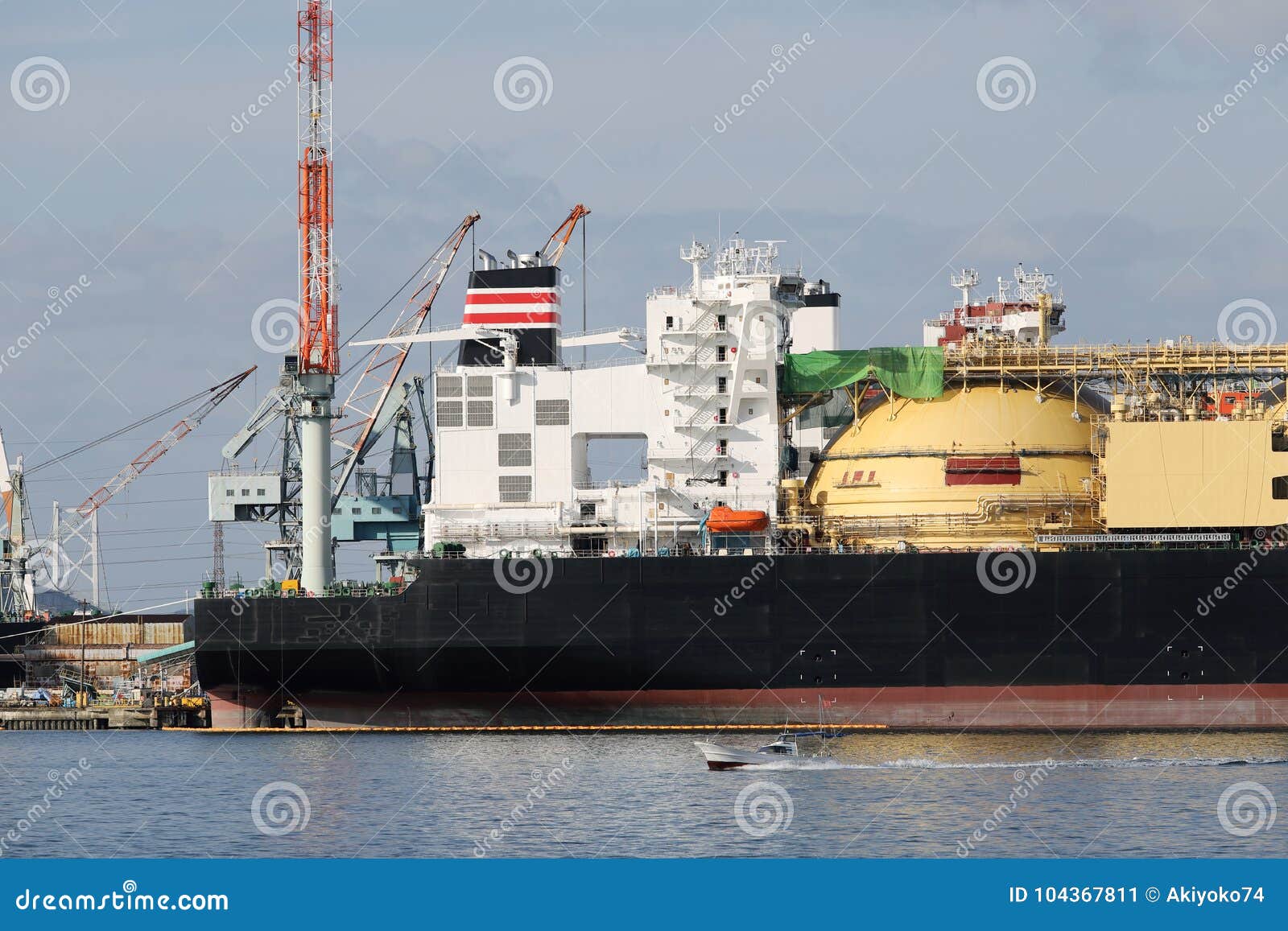 Cargo Ship Docked in the Port Stock Image - Image of boat, japan: 104367811