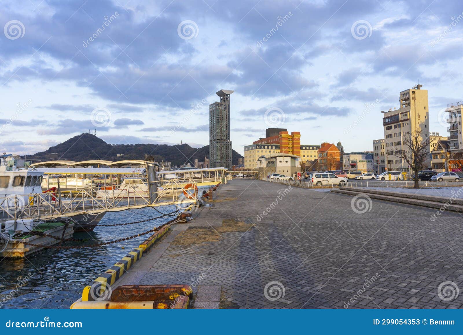 Cargo Ship Docking at Mojiko Port in Kitakyushu, Japan Editorial Stock ...