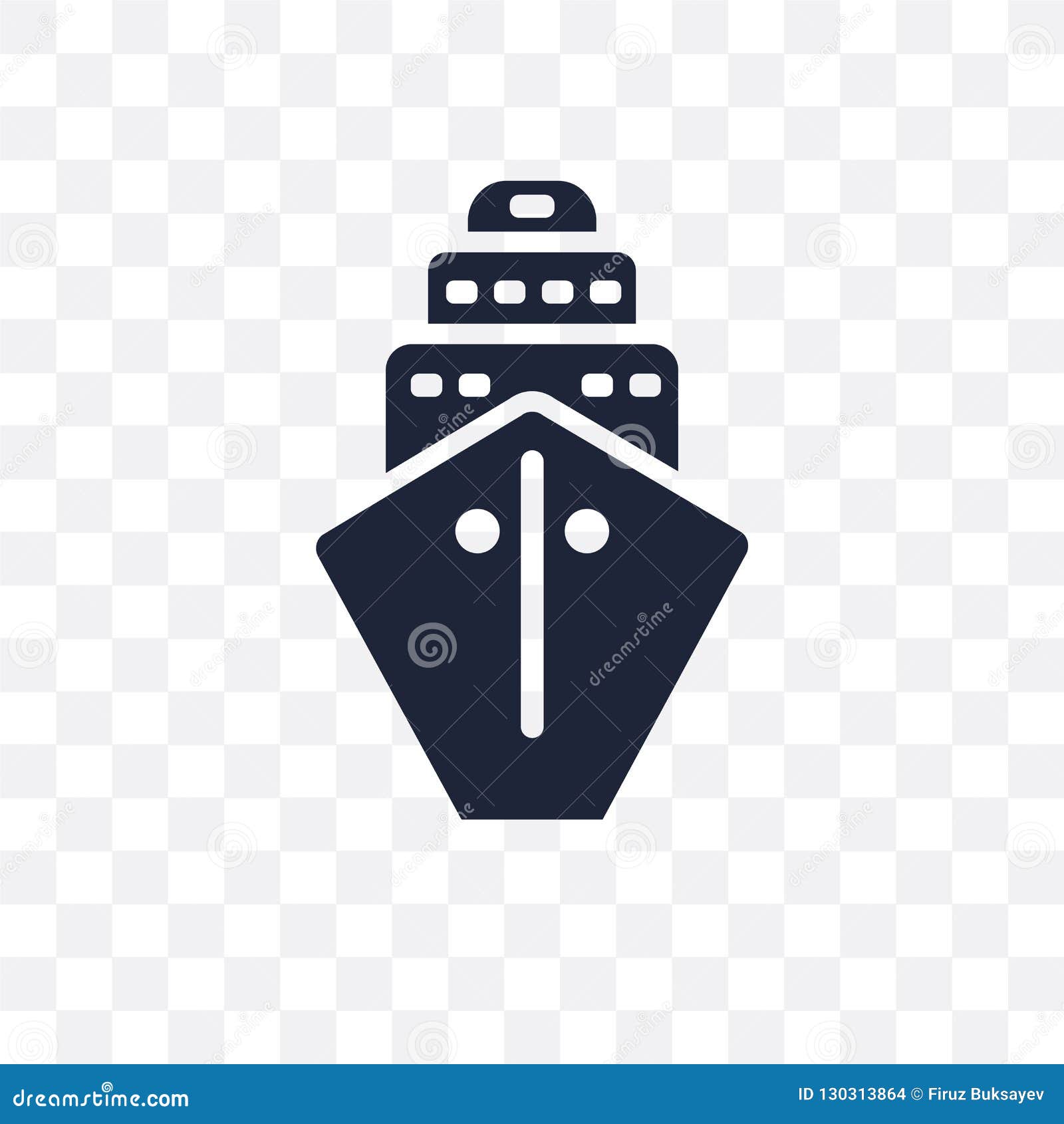 Cargo Ship Front View Transparent Icon. Cargo Ship Front View Symbol ...