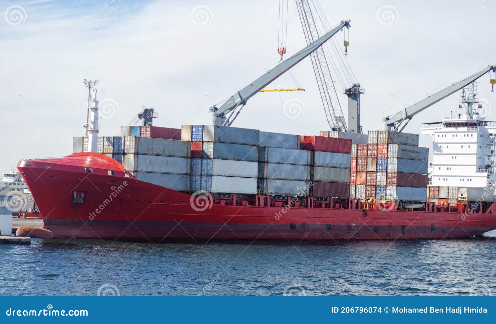 A cargo ship. stock photo. Image of shipping, harbor - 206796074 A cargo ship. stock photo. Image of shipping, harbor - 206796074