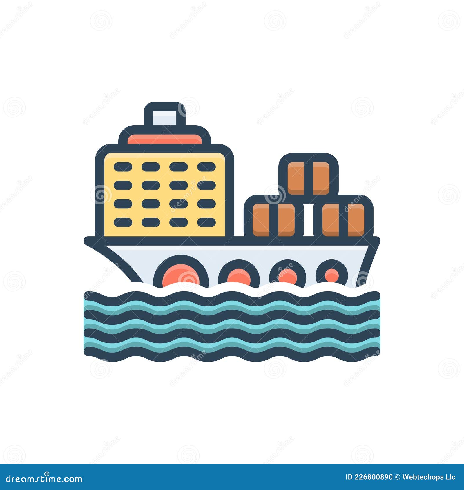 Logo Of Container Port Gantry On Quay Cartoon Vector | CartoonDealer ...