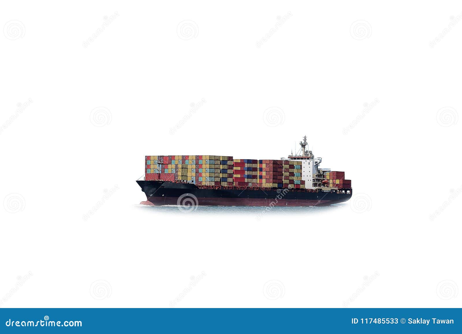 Cargo Ship Load Container Stacking a Lot of Stock Image - Image of dock ...