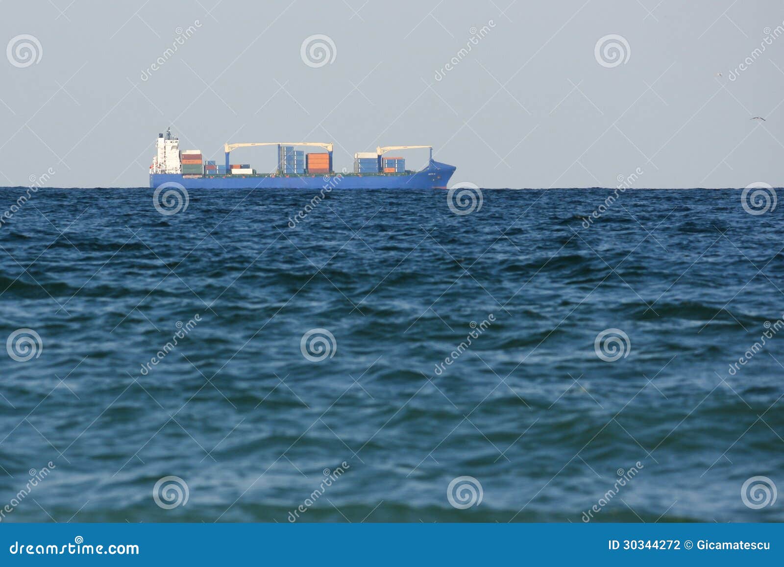 Cargo ship stock photo. Image of commercial, ships, decharge - 30344272