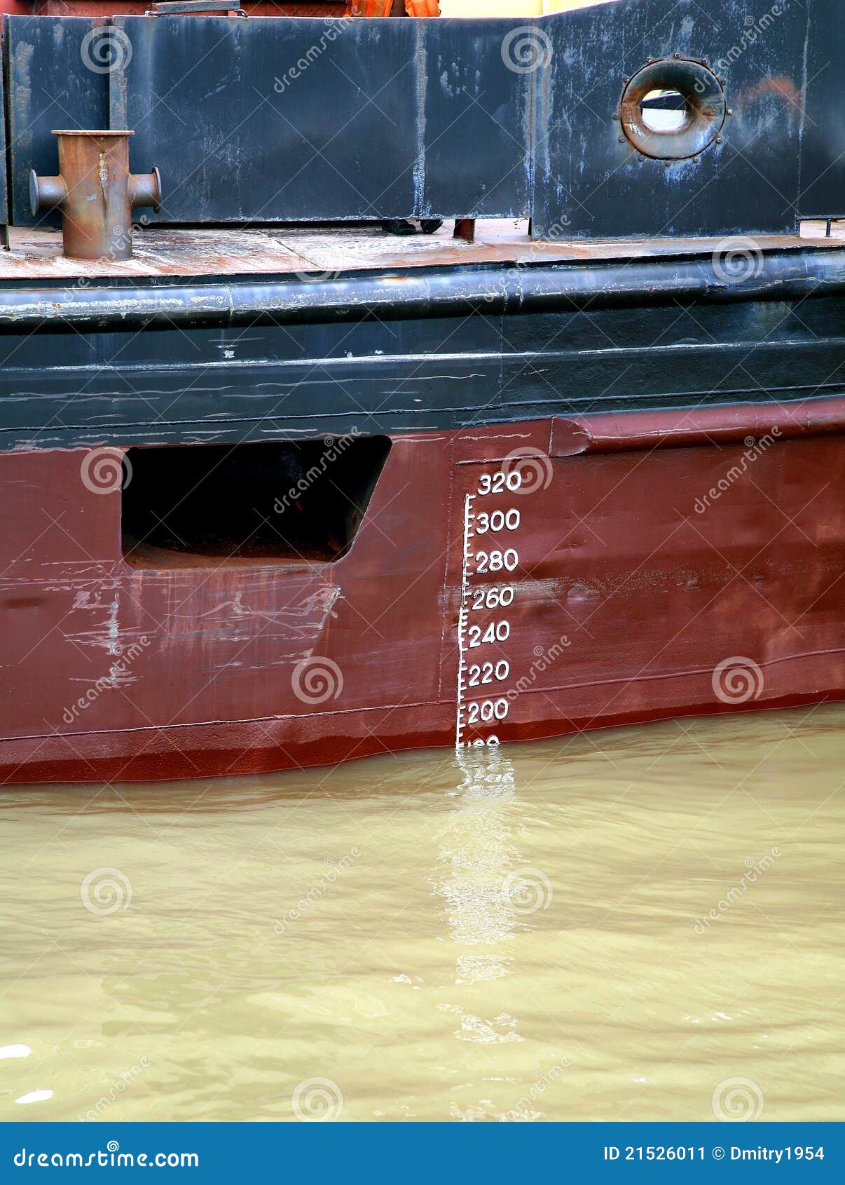 Cargo Ship Mark, Plimsoll Line Stock Image - Image of anchor, gauge ...