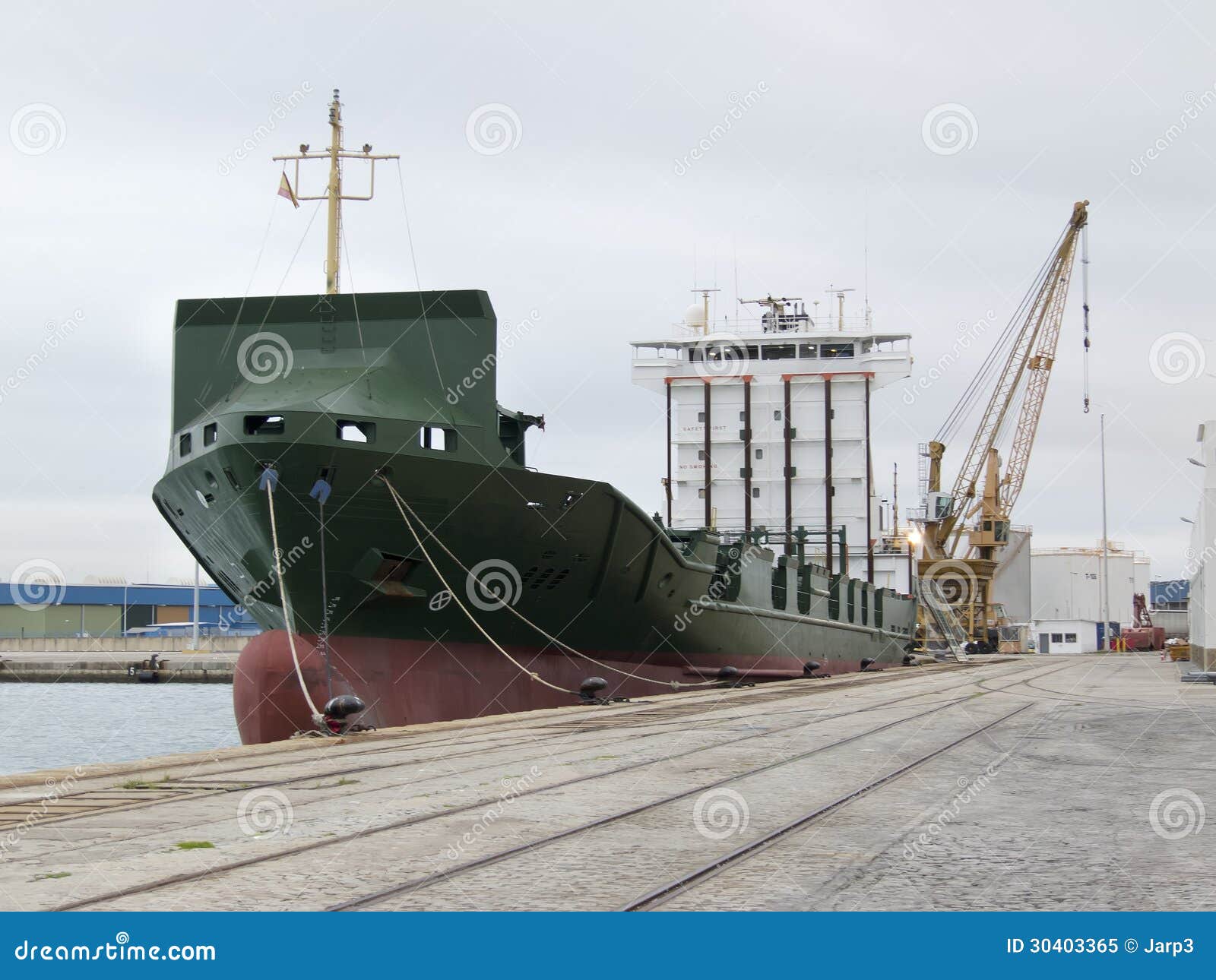 Cargo ship stock image. Image of container, export, import - 30403365