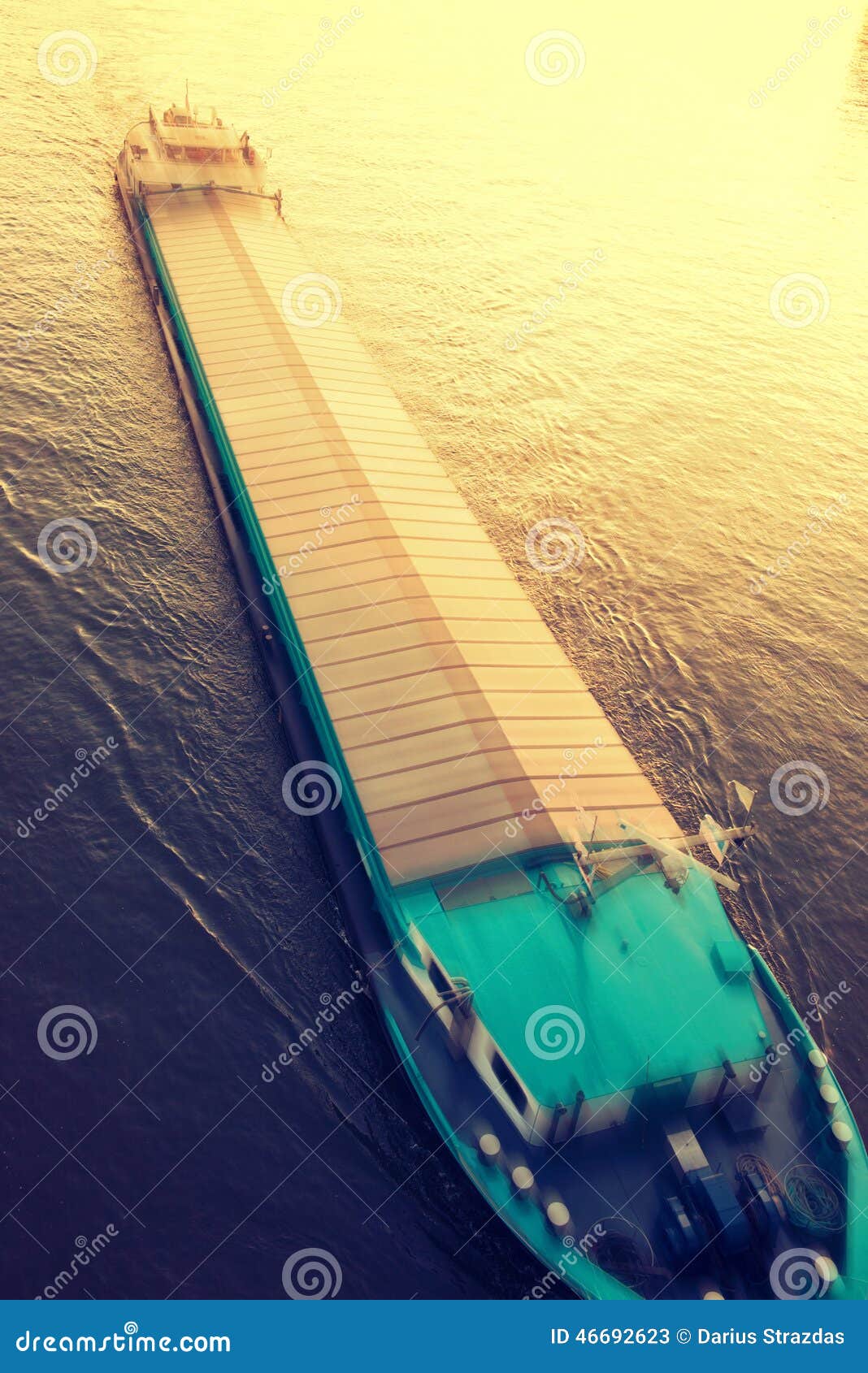 Cargo ship moving stock image. Image of freight, business - 46692623