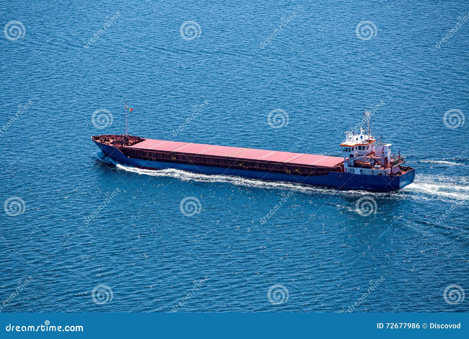 Cargo Ship Sailing in the Atlantic Ocean Stock Photo - Image of freight ...
