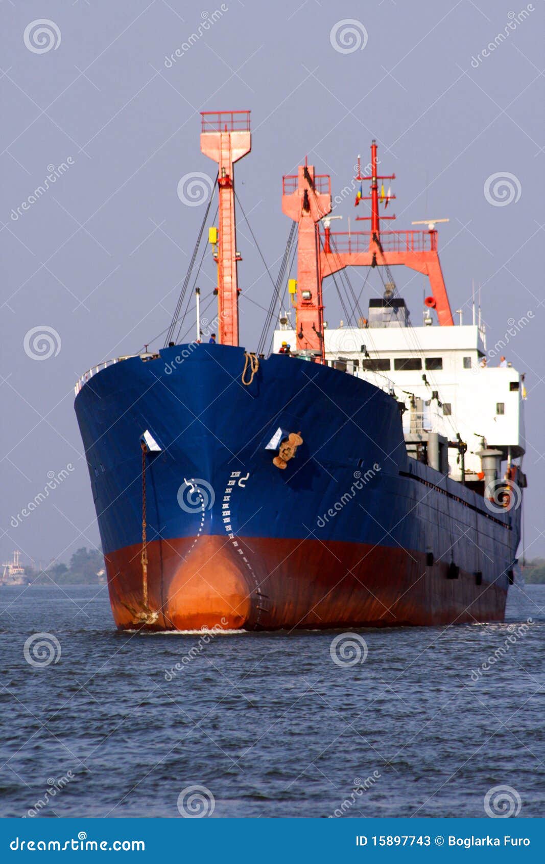 Cargo Ship At Sea Stock Photos - Image: 15897743