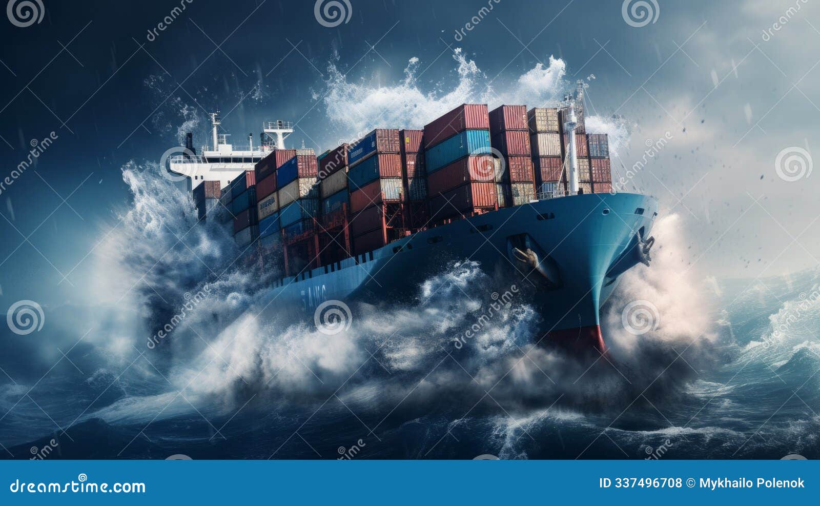 The Cargo Ship Suffered an Accident Sinking into the Sea. Neural ...