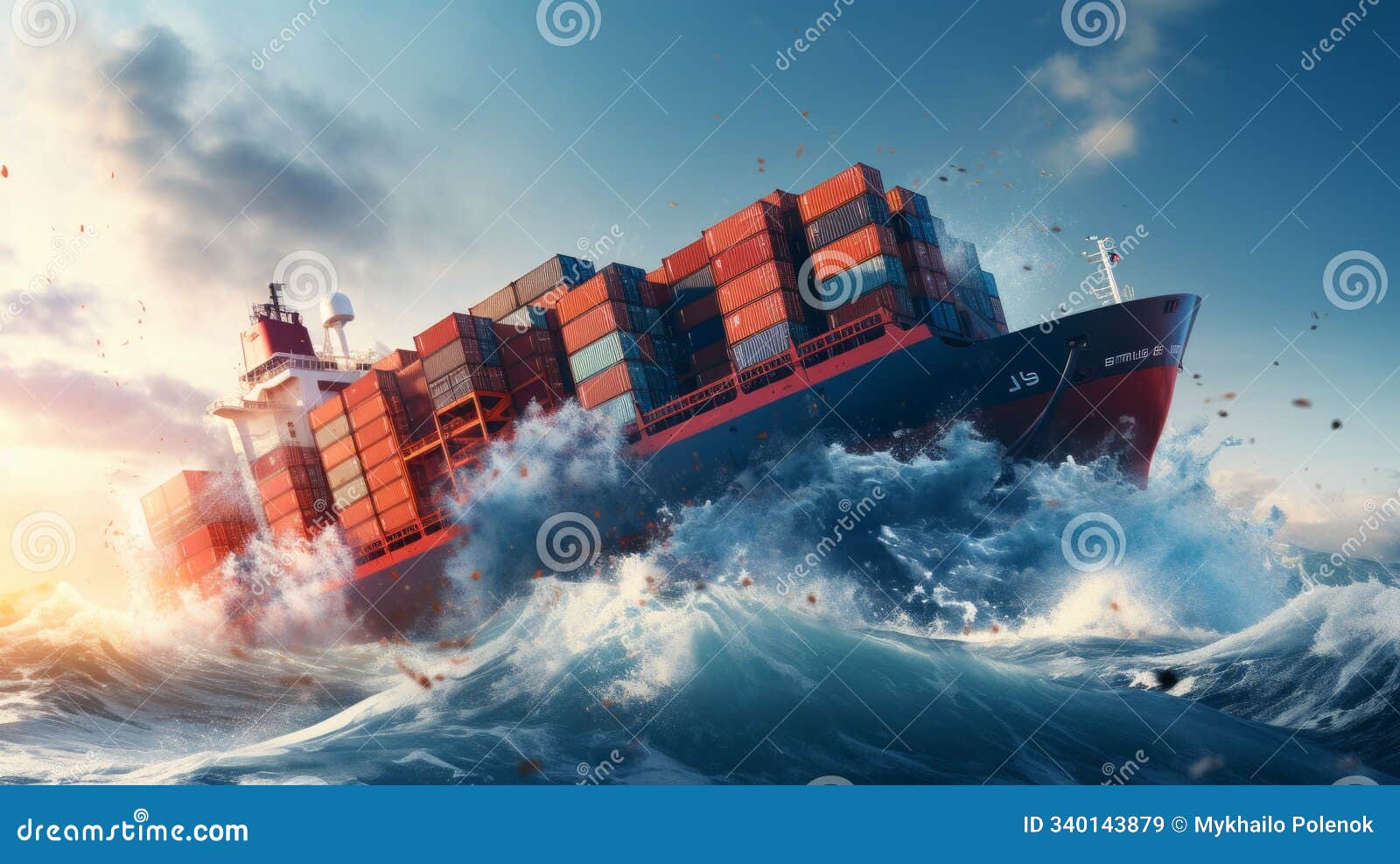 The Cargo Ship Suffered an Accident Sinking into the Sea. Neural ...
