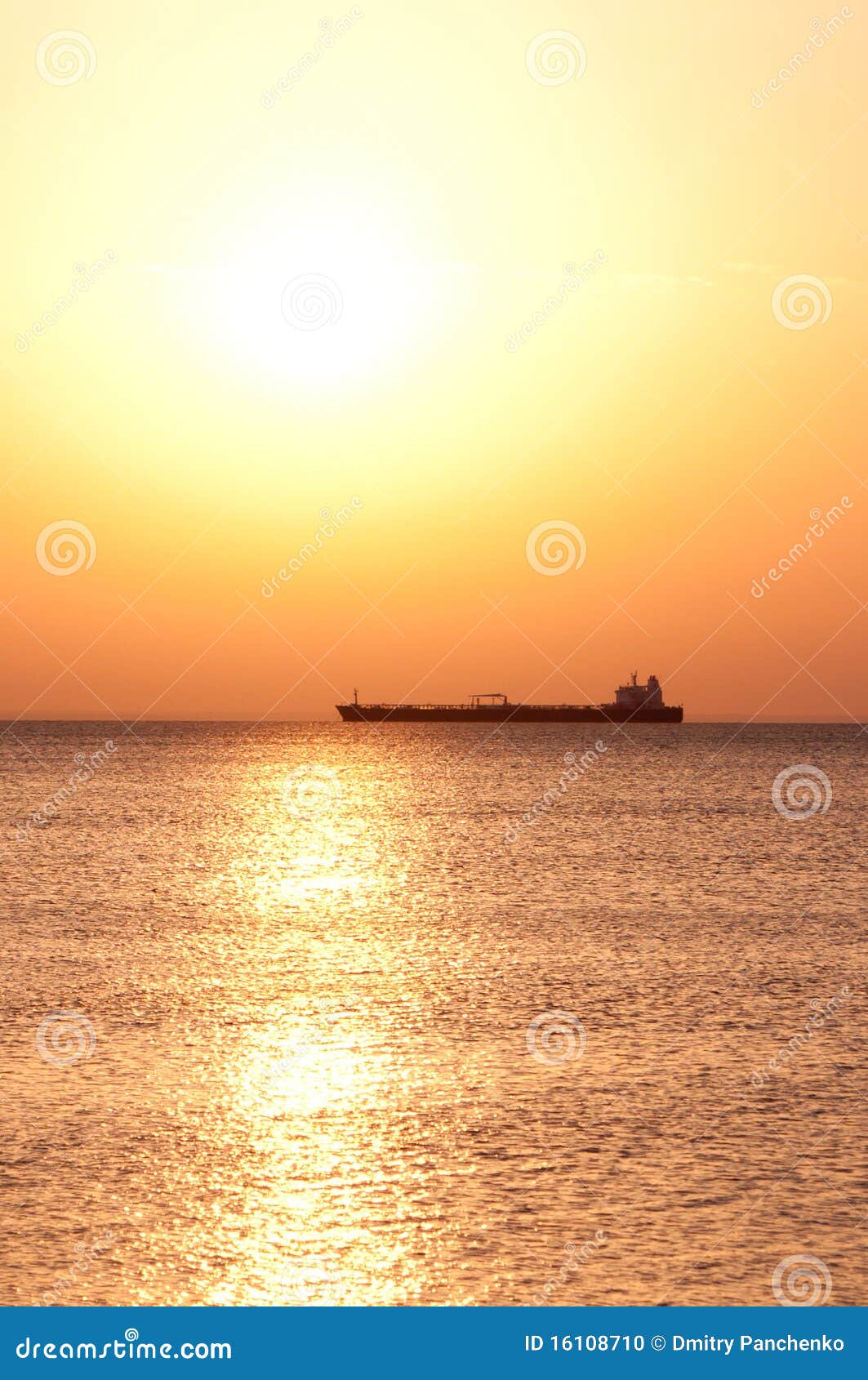 Cargo ship in sunrise stock photo. Image of ship, contrast - 16108710